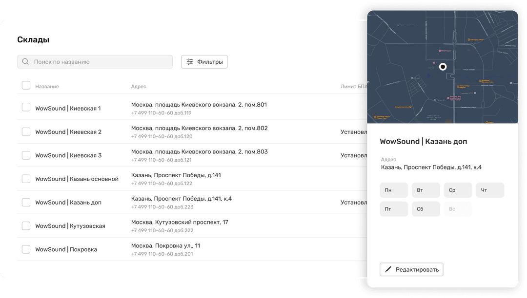 Awiza | Склад и онлайн каталог